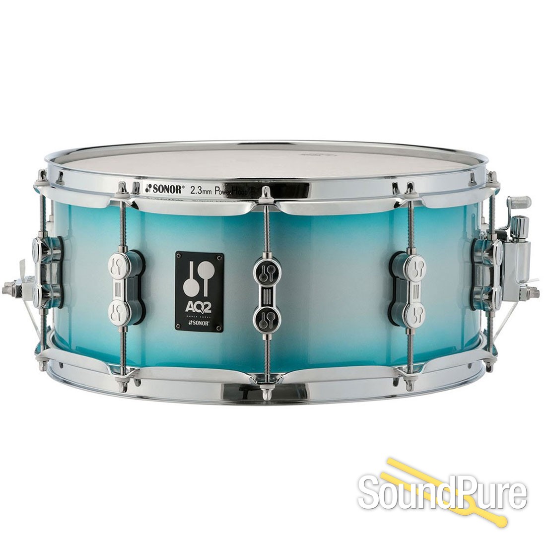 Sonor 6x14 AQ2 Maple Snare Drum - Aqua Silver Burst