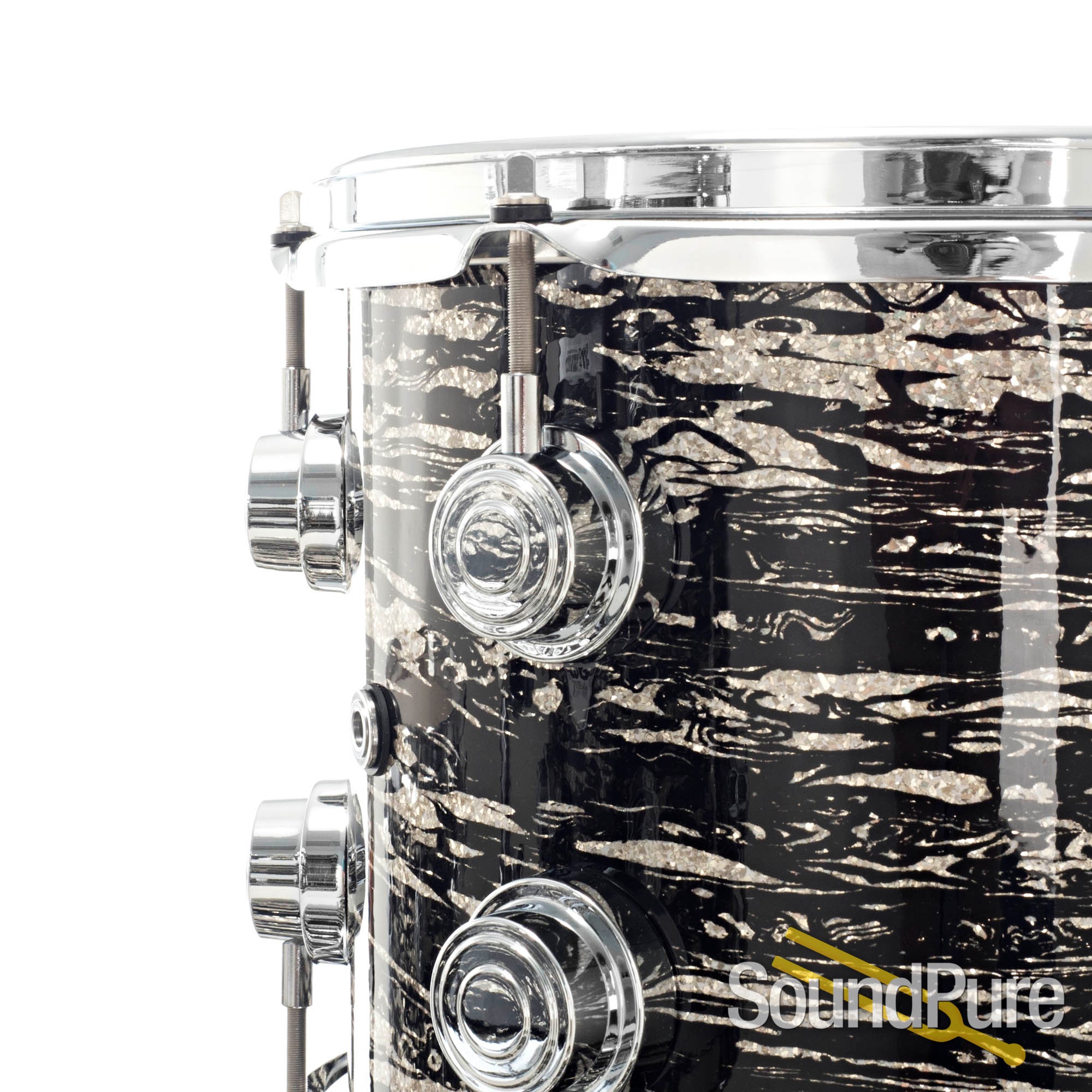 Dw 4pc Collectors Series Maple Drum Set Black Oyster Glass