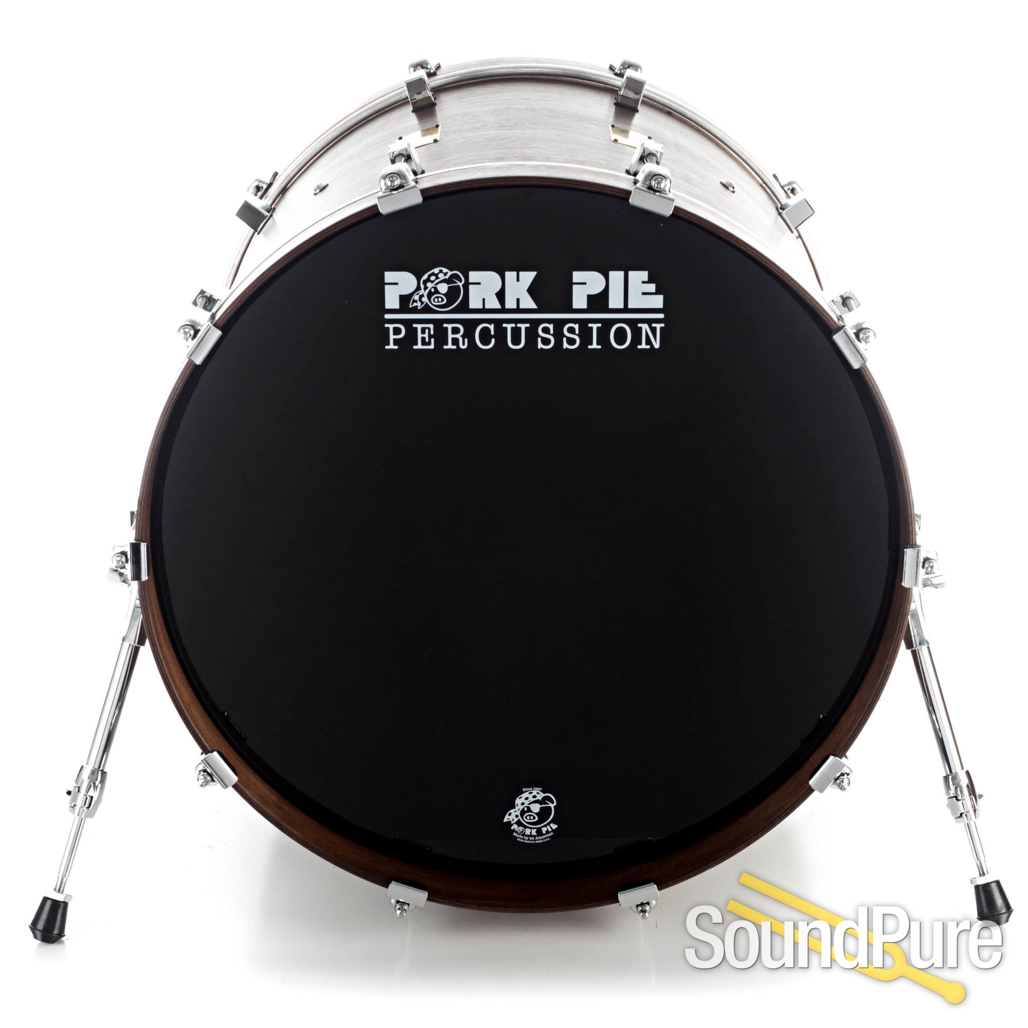 Pork Pie 5pc Maple Drum Set Figured Walnut Natural Oil