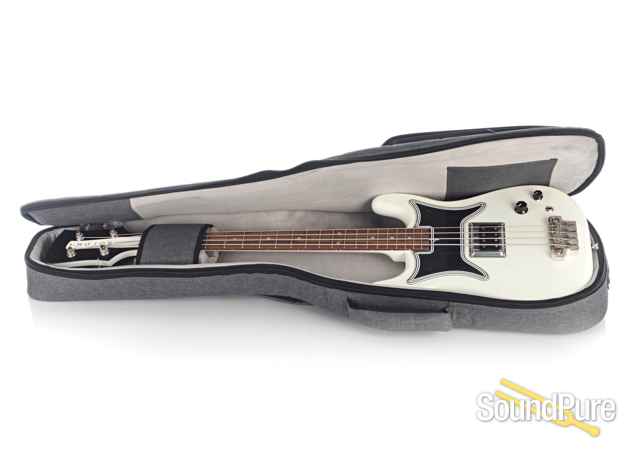 Serek Midwestern Vintage White Short Scale Bass #MW-120