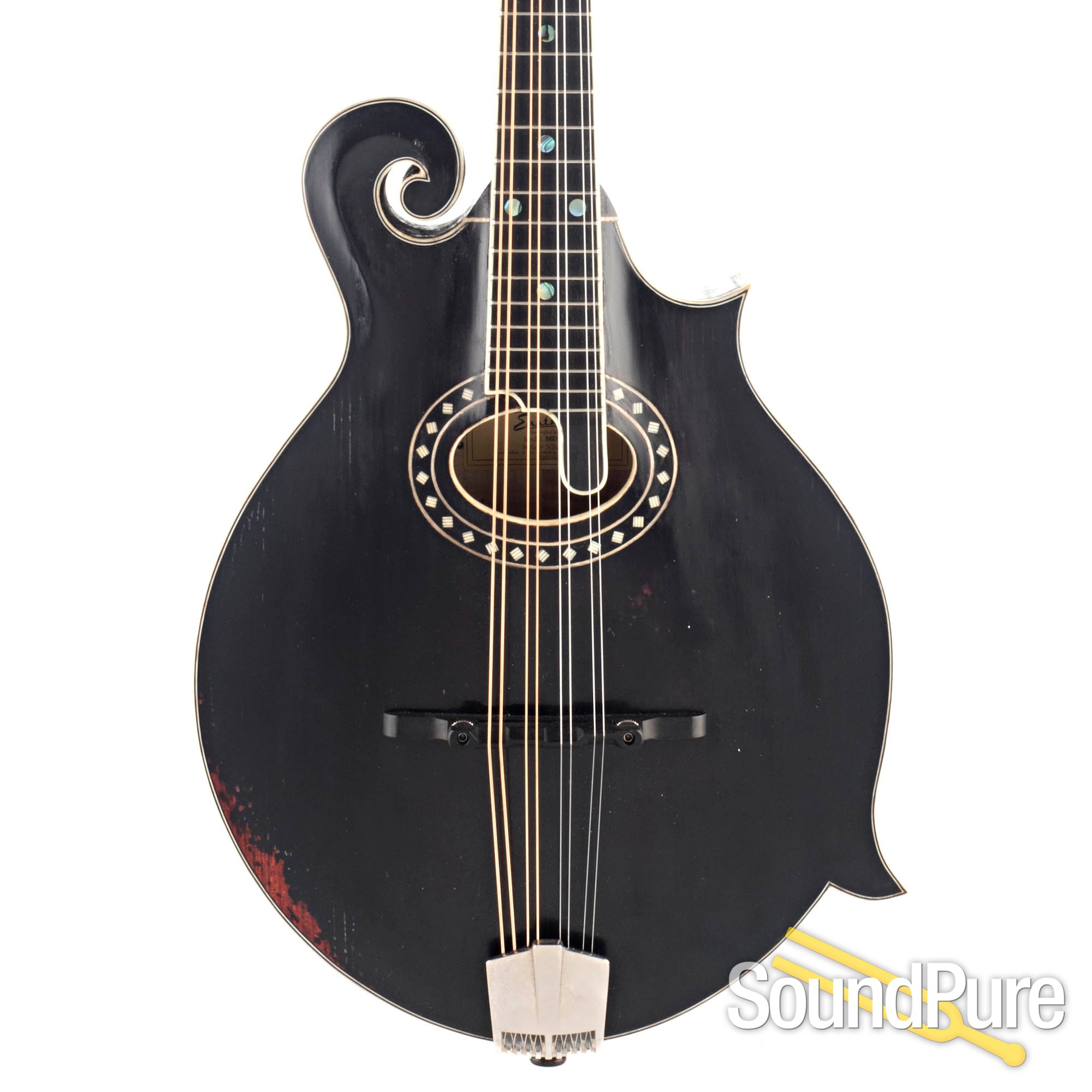 Eastman MD814/v Black Addy/Maple F-Style Mandolin #N2102366