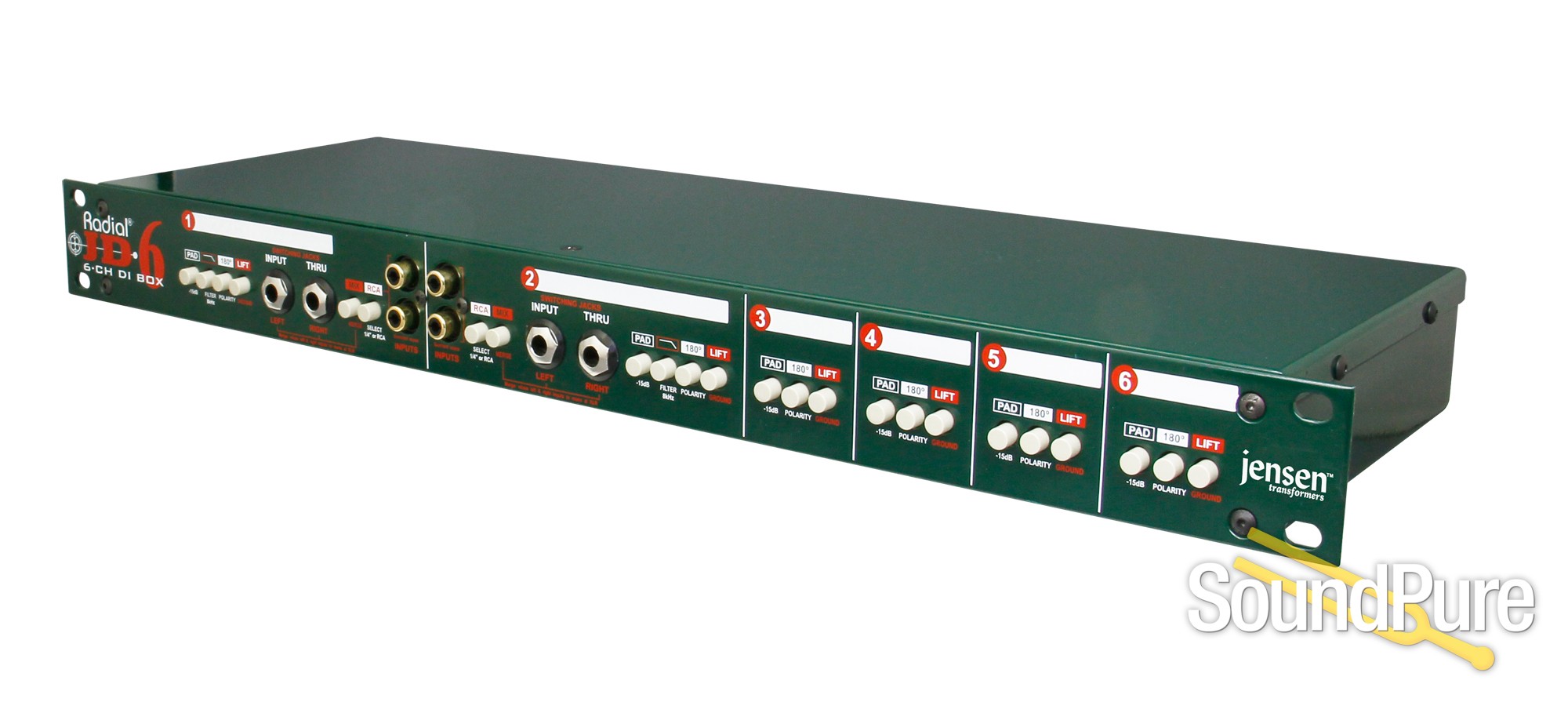 Radial Engineering JD6 6 Channel Rack Mount Direct Box