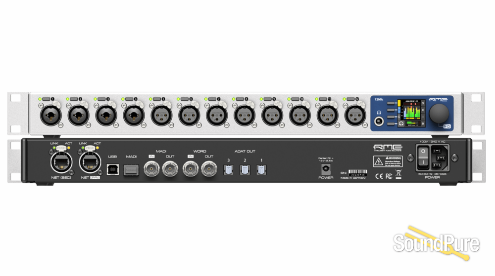 RME 12Mic-D Multichannel Preamp With MADI And Dante