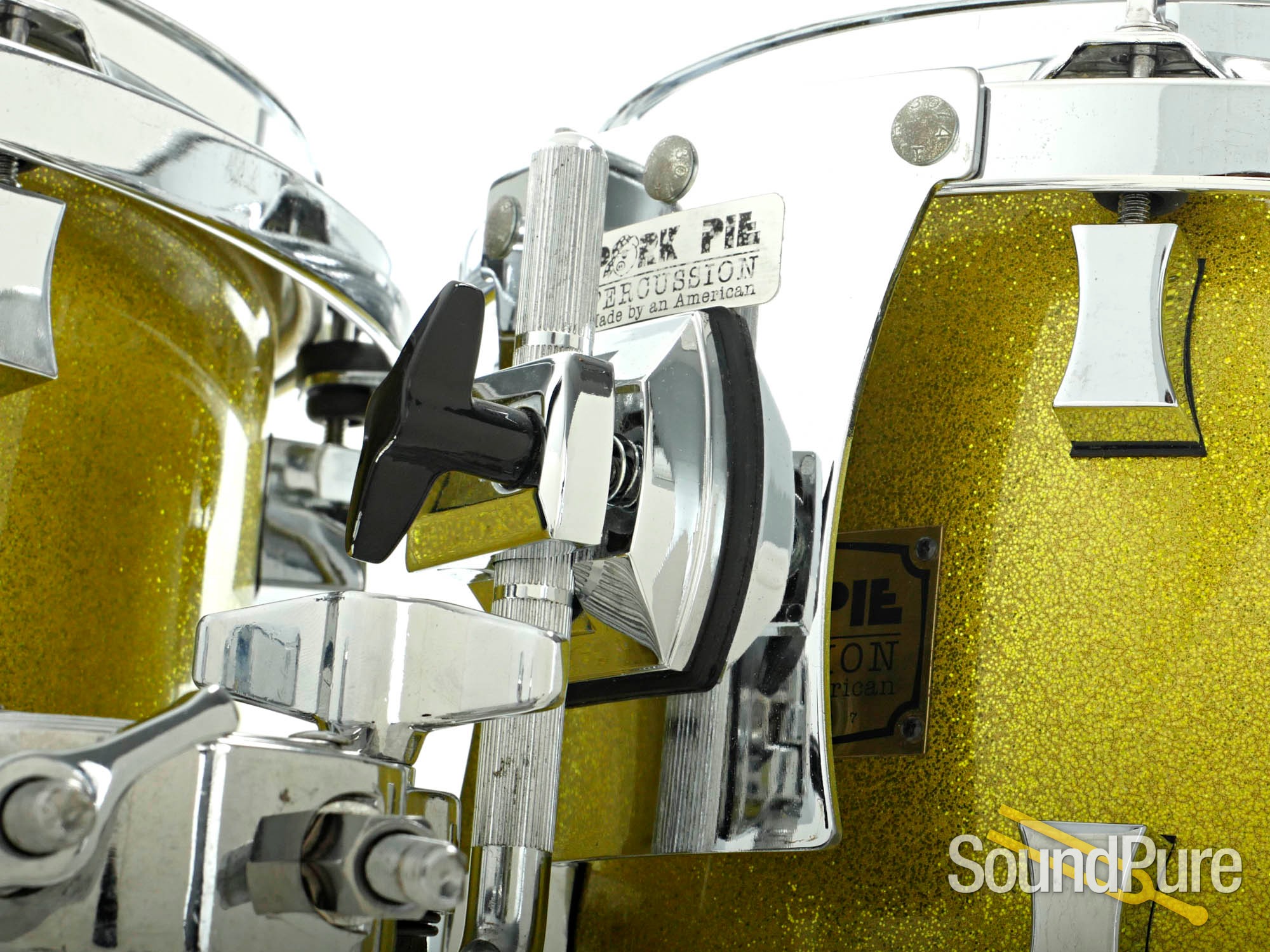 Pork Pie 5pc Maple Custom Drum Set Chartreuse Sparkle