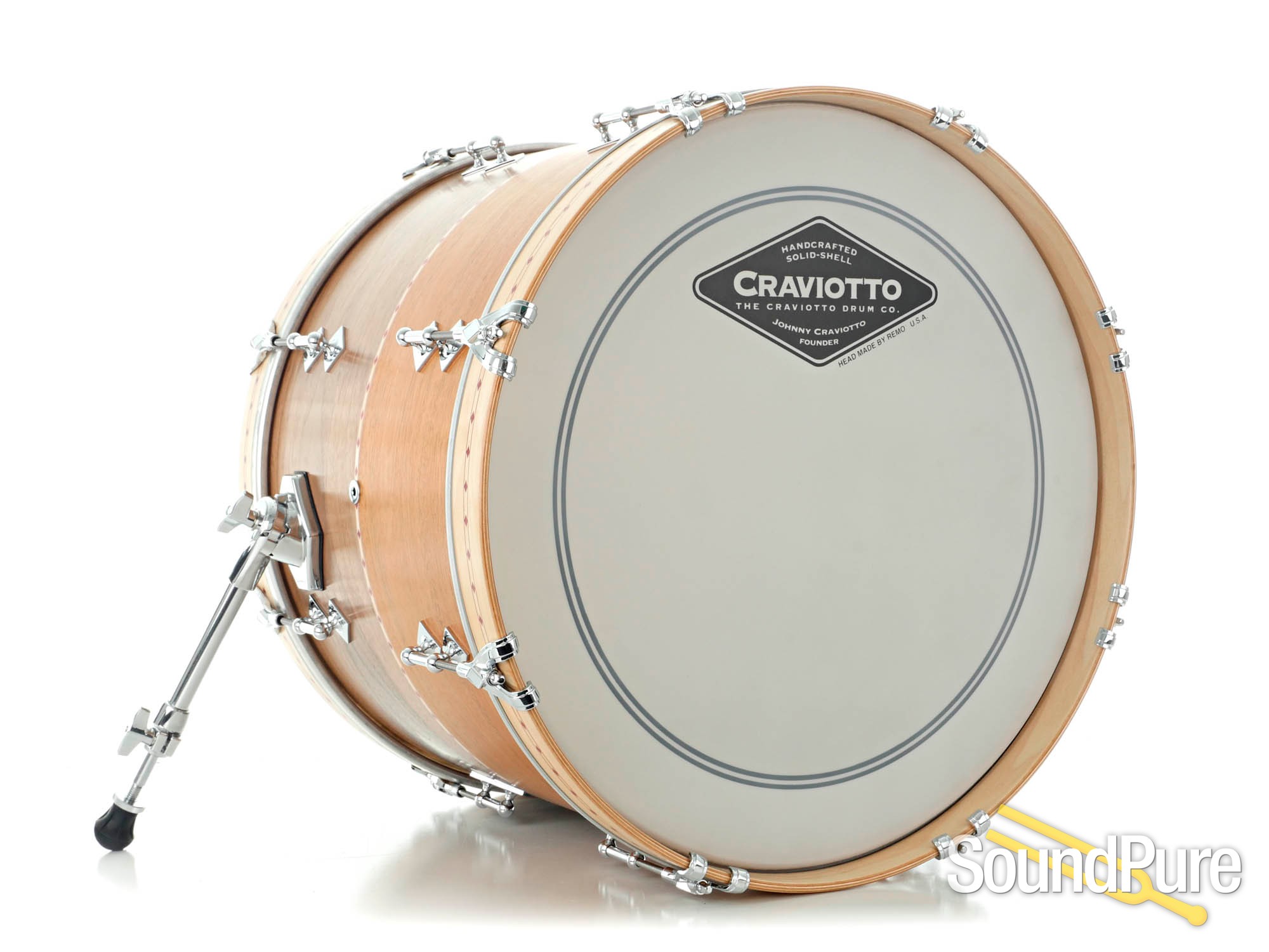 Craviotto 3pc Mahogany/Walnut Stacked Custom Shop Drum Set