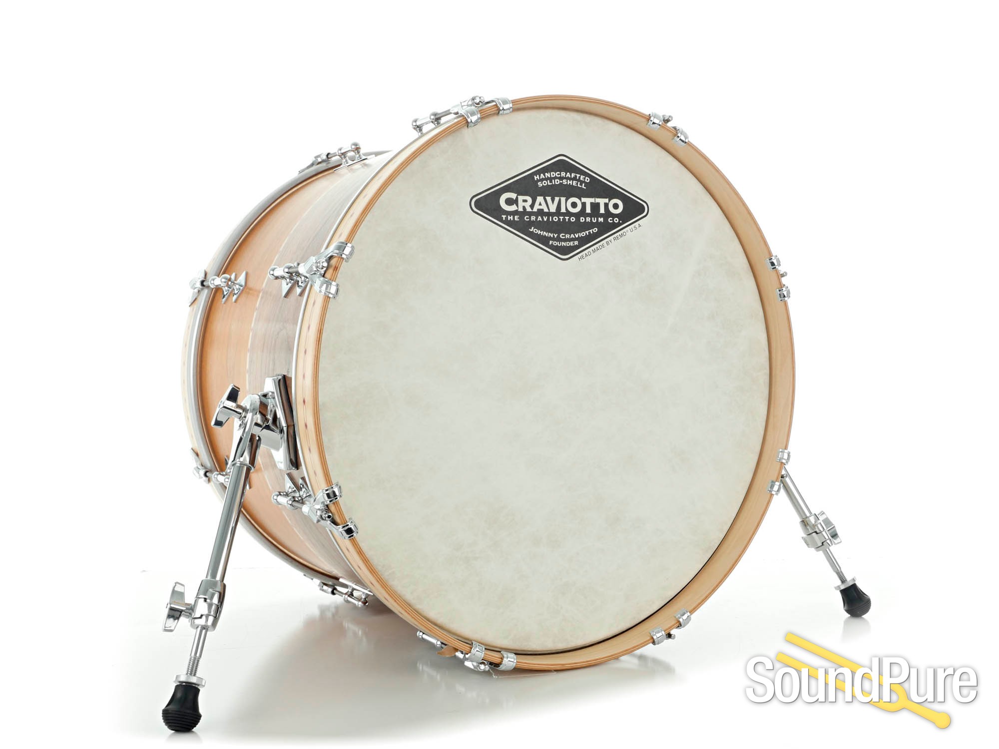 Craviotto 3pc Mahogany/Walnut Stacked Custom Shop Drum Set