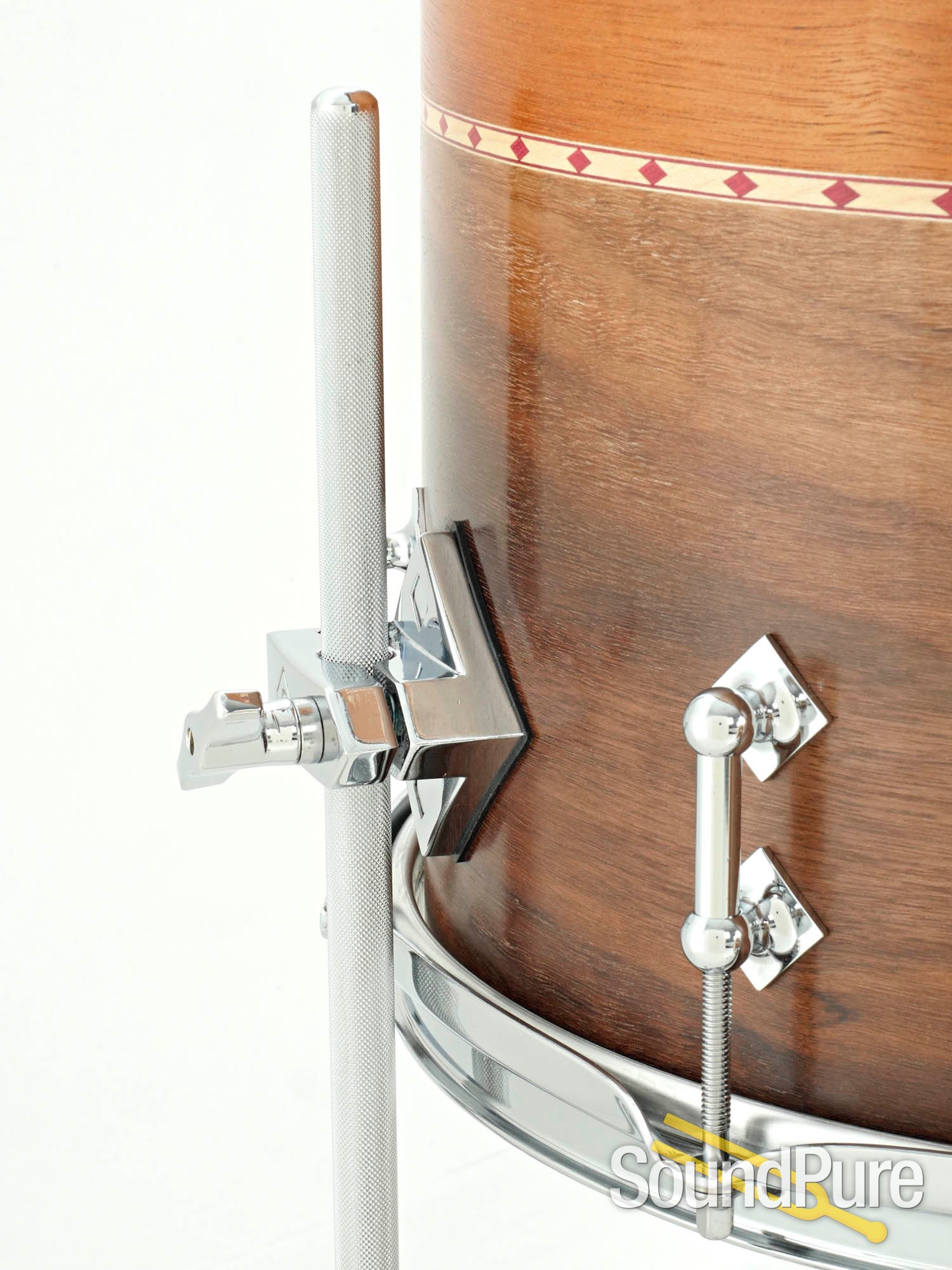 Craviotto 3pc Mahogany/Walnut Stacked Custom Shop Drum Set