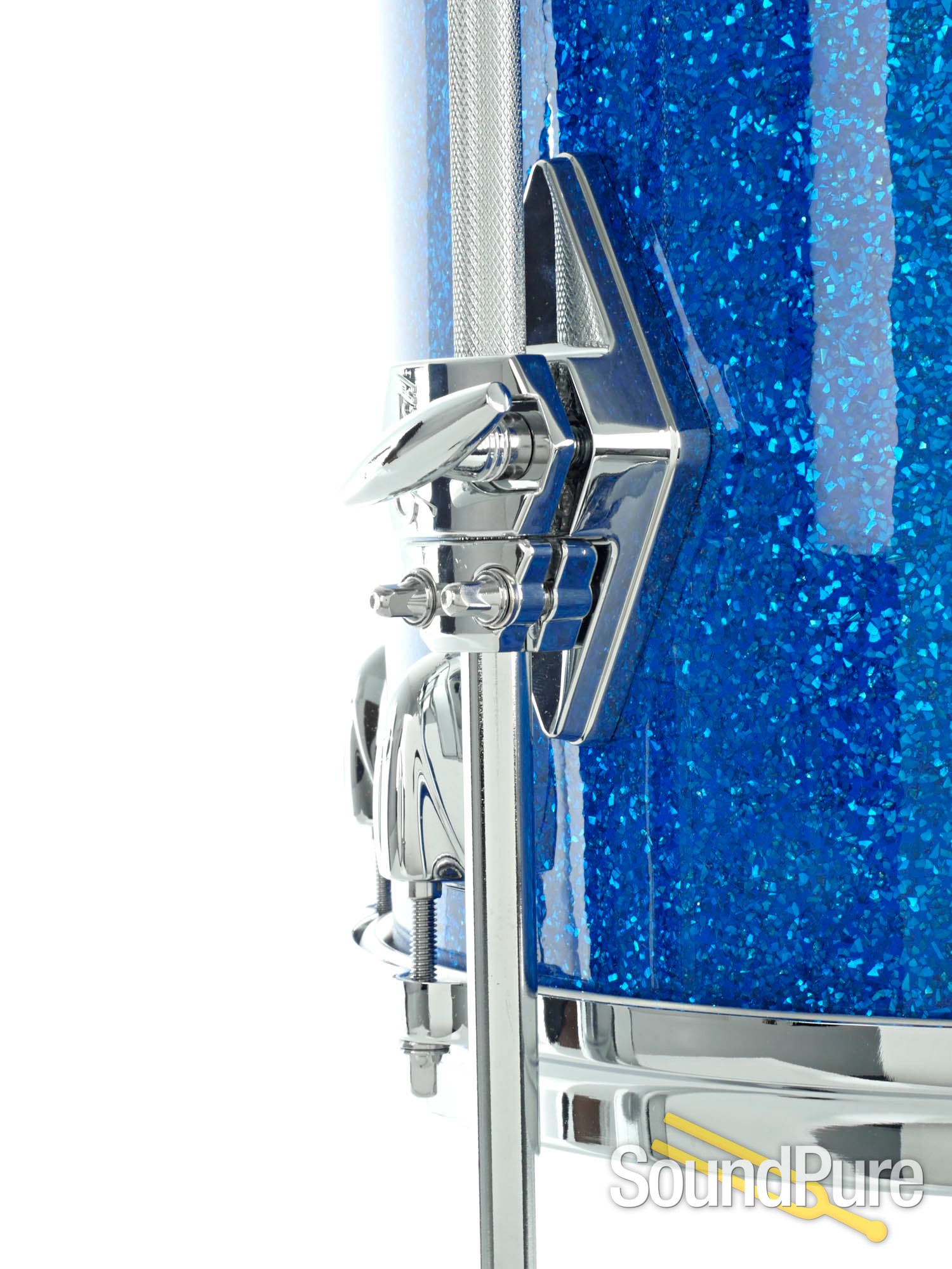 Gretsch 3pc USA Custom Drum Set- Blue Glass Glitter 20 WM