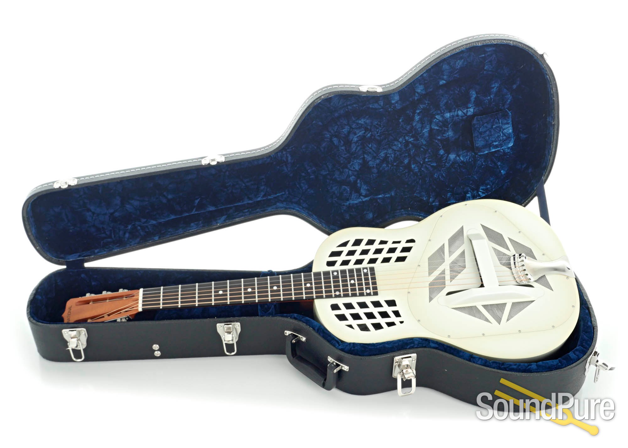 National NRP Steel Tricone Ivory Resonator Guitar #24753