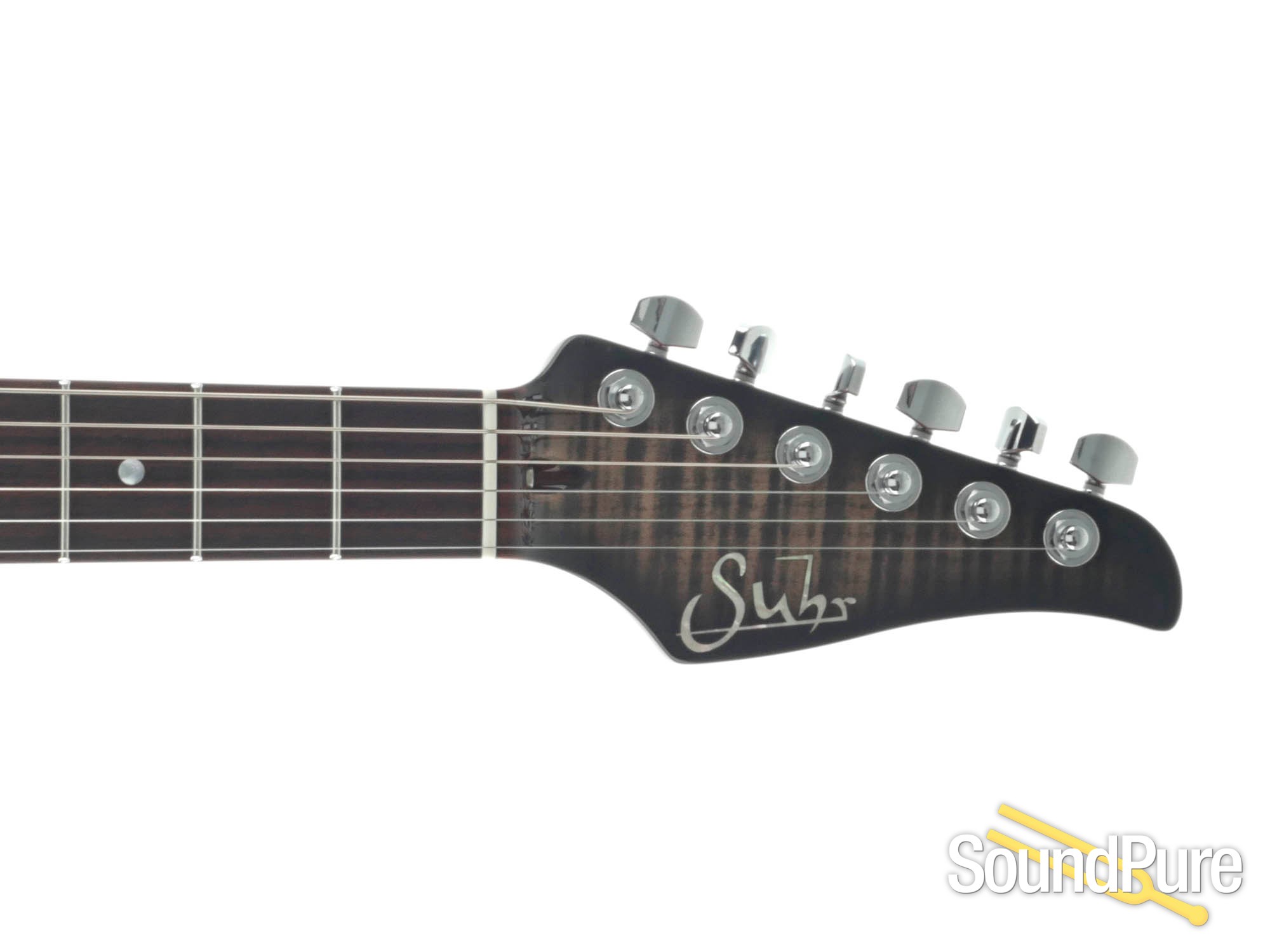 Suhr Standard Carve Top Trans Charcoal Burst Guitar #67154