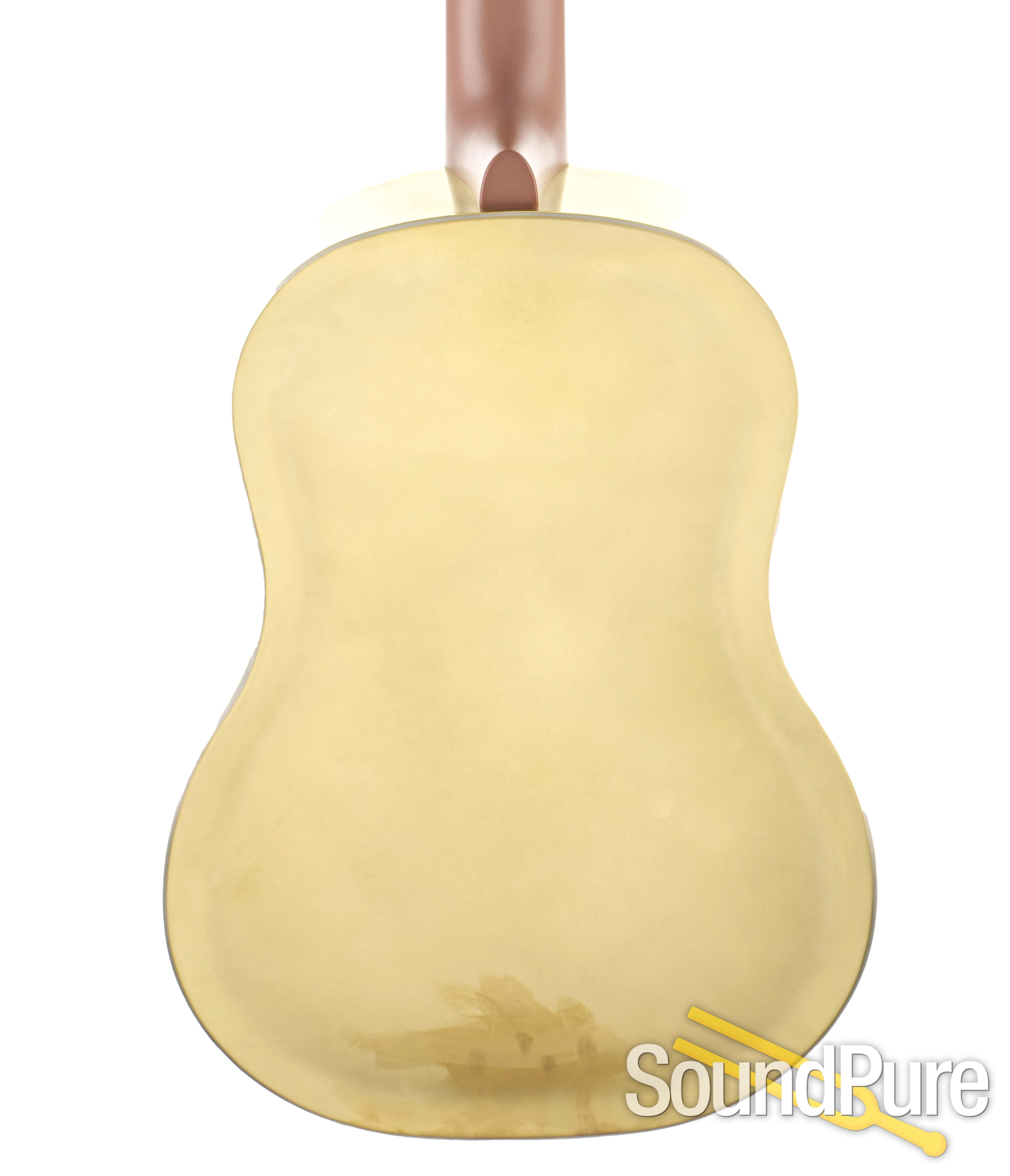 National Raw Brass Tricone 12 Fret Resonator Guitar #25063