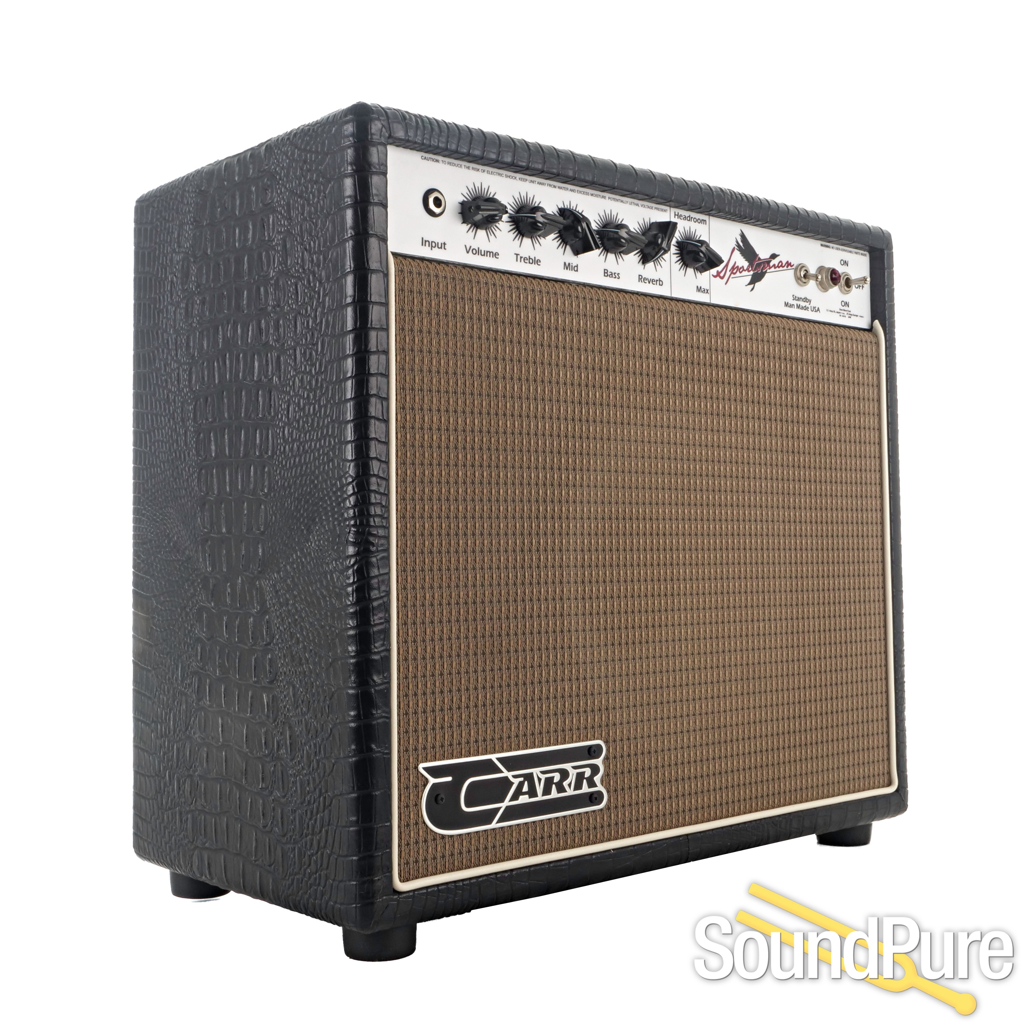 Carr Amplifiers Sportsman 19W 1x12 Combo, Black Gator - Used