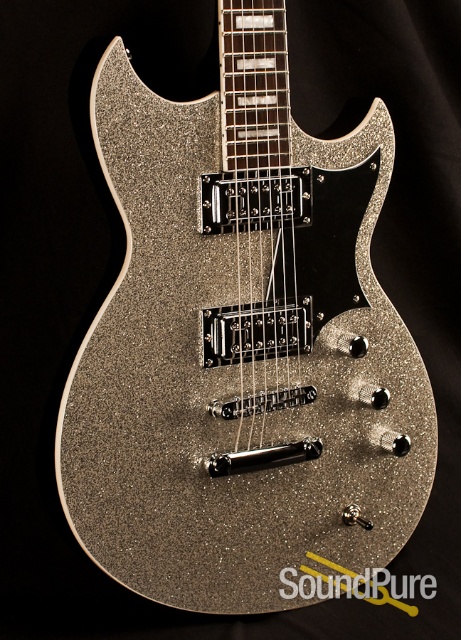 Reverend Sensei RT Silver Metal Flake Electric Guitar