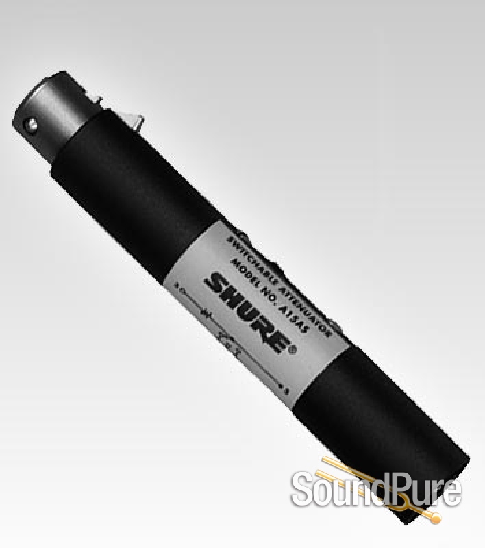 Shure A15AS In-Line Switchable Attenuator | Soundpure.com