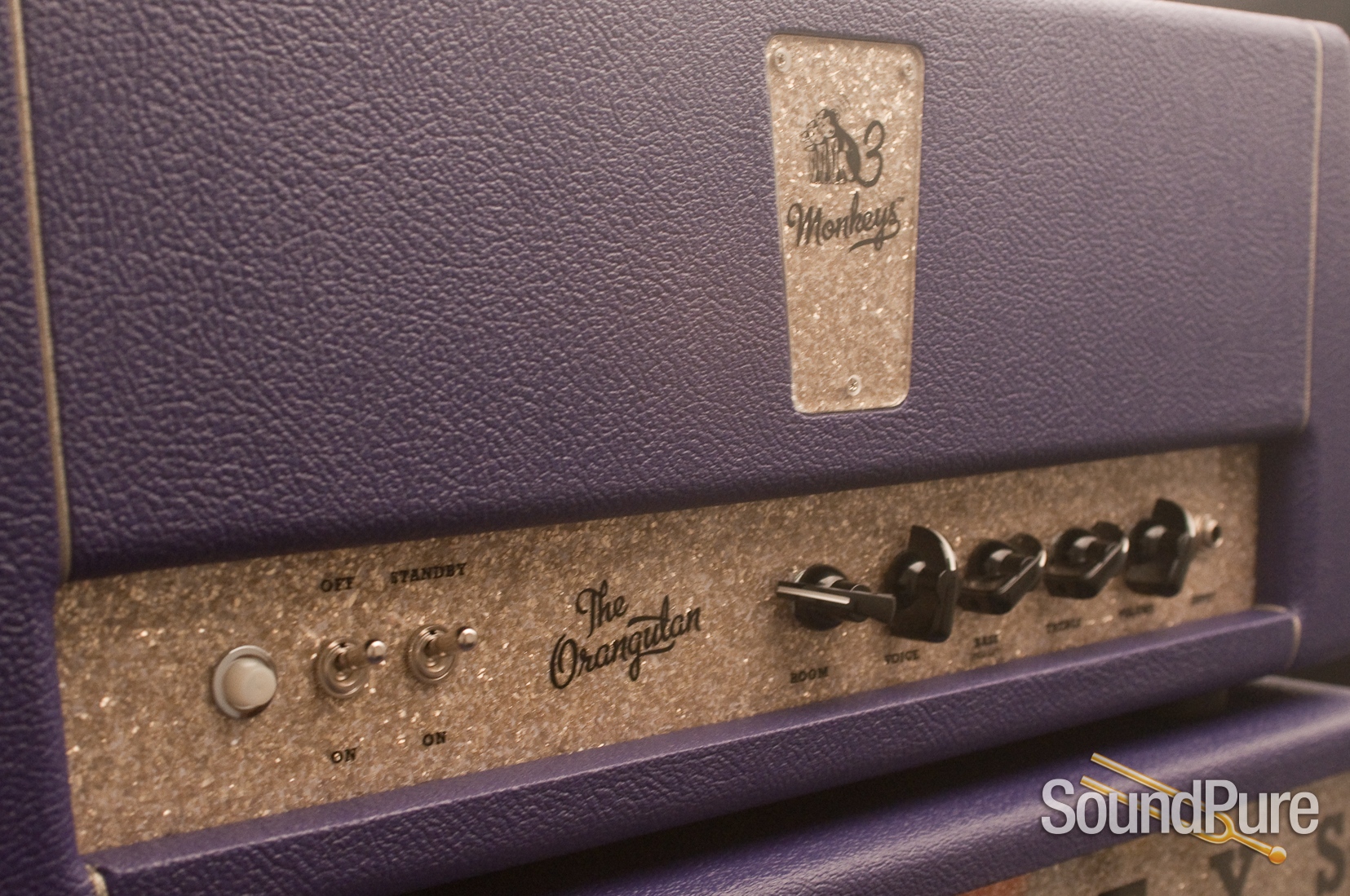 3 Monkeys Orangutan Purple Tolex Guitar Amplifier Head