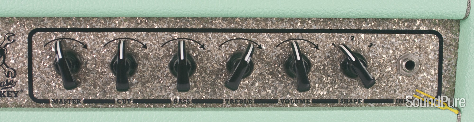 3 Monkeys Grease Monkey II Surf Green Tolex Amplifier Head