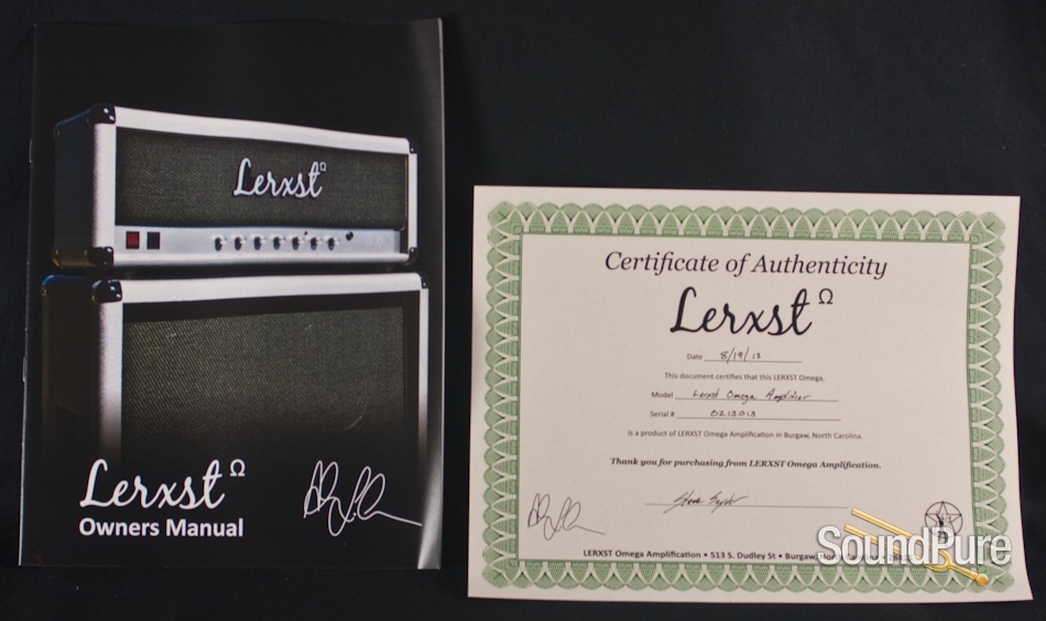 Lerxst Omega Amp Head Alex Lifeson Signature Model