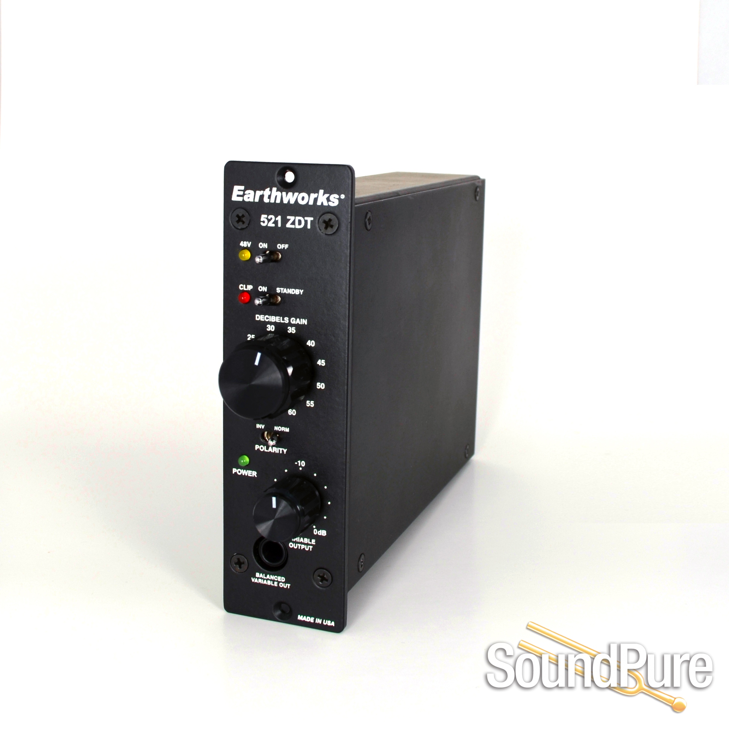 Earthworks 521 ZDT 500-Series Preamp | Soundpure.com