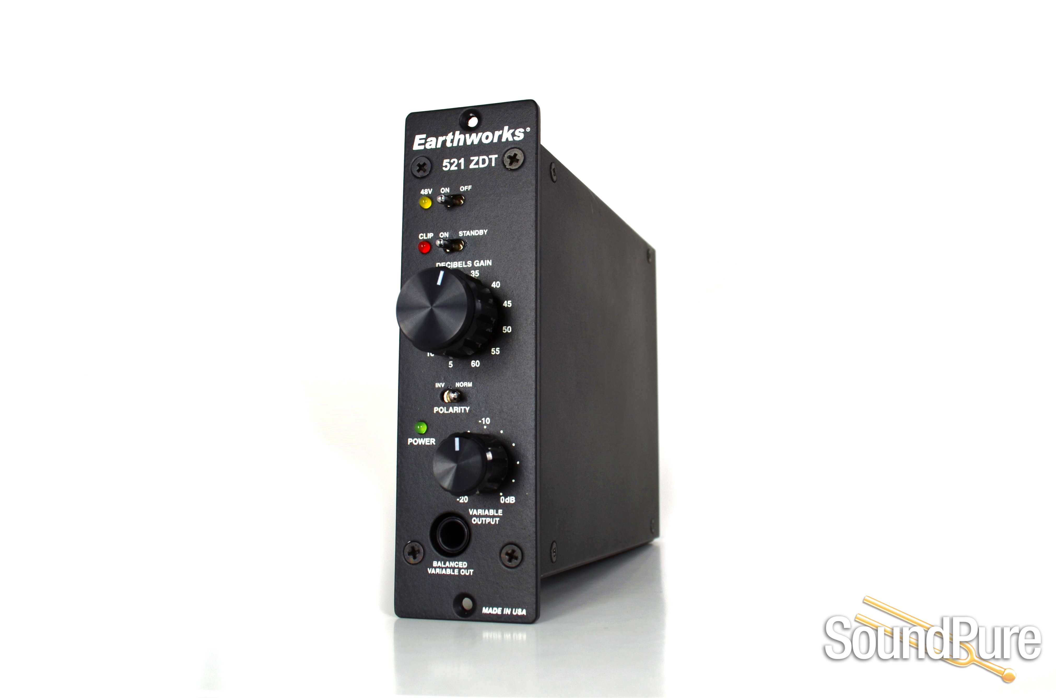 Earthworks 521 ZDT 500-Series Preamp | Soundpure.com