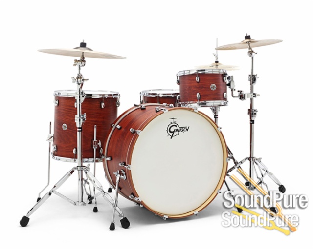 Gretsch 4pc Catalina Club Rock Drum Set Satin Walnut Glaze