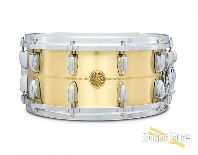 Gretsch 6.5x14 USA Custom Bell Brass Snare Drum G4169BBR