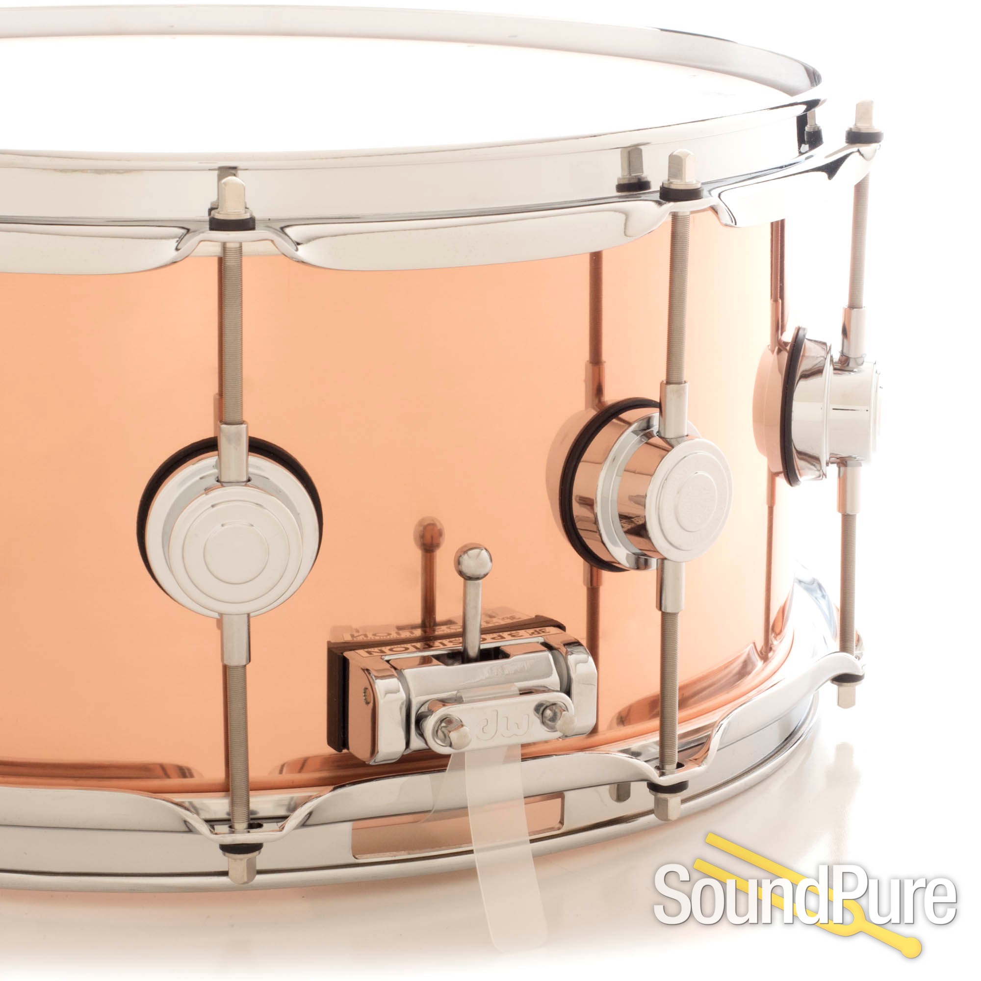 DW 6.5x14 Collectors Series Polished Copper Snare Drum